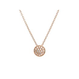 EYE CANDY Collier "RUND" in Rosegold aus Sterling-Silber | Gr.: onesize