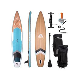 Apollo Aufblasbares Stand Up Paddle Board " SUP - Infinity " in holz/blau/schwarz | Gr.: onesize