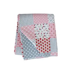 Krasilnikoff Quilt Patchwork Rosa 130x180 cm | Gr.: onesize