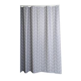 Ridder Duschvorhang Folie Espina incl. Ringe grau 180x200 cm | Gr.: onesize