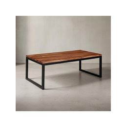 KADIMA DESIGN Couchtisch | Sheesham/Metall, 110x60x40cm, Industrial | Gr.: onesize