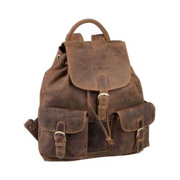 Green Burry Greenburry Rucksack Vintage in Sattelbraun | Gr.: onesize