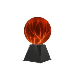 SATISFIRE Plasmakugel Plasmaball Retro Lichteffekt mit Blitzshow H: 25cm in orange | Gr.: onesize