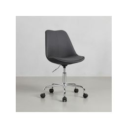 KADIMA DESIGN Schalenstuhl Homeoffice | 360&deg; Drehbar, Ergonomisch, bis 110kg in Schwarz | Gr.: onesize