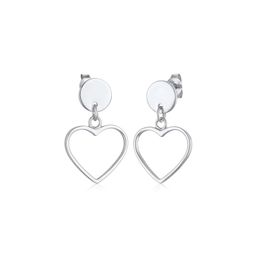 Elli Ohrringe 925 Sterling Silber Herz in Silber | Gr.: onesize