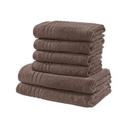 REDBEST Frottier Frottier-Set uni 6-tlg. New York in taupe | Gr.: onesize