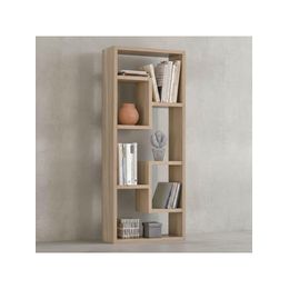 KADIMA DESIGN Wandregal: Modernes Design, vielseitige Verwendung, Spanplattenmaterial in Beige | Gr.: onesize