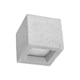 Nice Lamps Wandleuchte LEO aus Beton Grau (L)12cm (B)12cm (H)10cm | Gr.: onesize