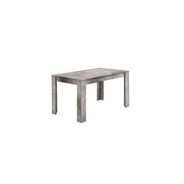 ByLiving Esstisch NEPAL in Beton-Optik - (B) 140 x (T) 80 x (H) 75 cm | Gr.: onesize