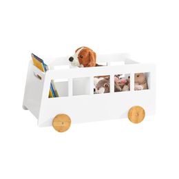 sobuy Kinderregal in Wei&szlig; - (B)68 x (H)33 x (T)43cm | Gr.: onesize