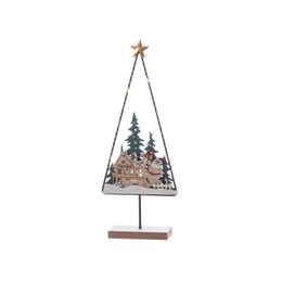 MARELIDA LED Dekoleuchte SANTAS HOUSE 33cm in braun | Gr.: onesize