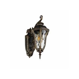 Licht-Erlebnisse Au&szlig;en Wandlampe (B)21 x (H)45.5 cm in Schwarz Kupfer | Gr.: onesize