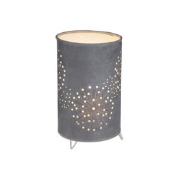 N&auml;ve n&auml;ve Tischleuchte "AURONA" in grau - (L)15 cm x (B)15 cm x (H)25 cm | Gr.: onesize