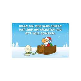 Ralph Ruthe Fr&uuml;hst&uuml;cksbrettchen - XMAS 23,5 x 14,5 cm in blau | Gr.: onesize