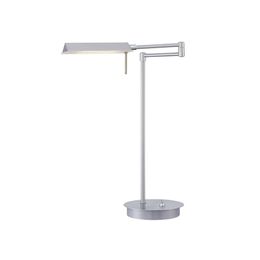N&auml;ve n&auml;ve Tischleuchte "PYRAMIDIX" in stahl-blank - (L)14.2 cm x (B)14.2 cm x (H)38 cm | Gr.: onesize