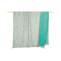 Pad Kunstfell-Decke Bardot in Mint | Gr.: onesize