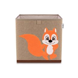 Lifeney Aufbewahrungsbox Eichh&ouml;rnchen dunkel, 33 x 33 x 33 cm | Gr.: onesize