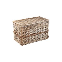 kobolo Truhe RATTANCHEST80 in Grau | Gr.: onesize