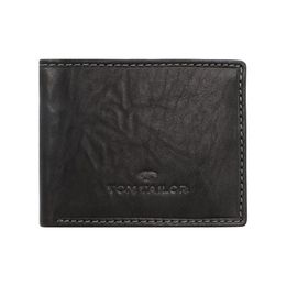 Tom Tailor Lary Geldb&ouml;rse Leder 10 cm in black | Gr.: onesize