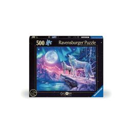 Ravensburger Puzzle 500 Teile Wolf im Nordlicht in bunt | Gr.: onesize