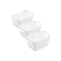 Koziol BOXXX S - Aufbewahrungsbox 1l Set in recycled white | Gr.: onesize