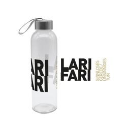GEDA LABELS Trinkflasche Larifari in Schwarz - 500ml | Gr.: onesize