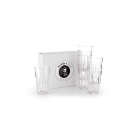 Buddy's Bar 6-er Set Trinkbecher in Transparent, Ma&szlig;e H:15,5 cm &Oslash;9 cm | Gr.: onesize