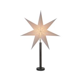 STAR TRADING Papierstern-Tischleuchte &sbquo;Elice&lsquo;, gebeizte Kiefer, 85cm in Braun | Gr.: onesize