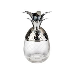 APS Cocktailbecher "PINEAPPLE" in Transparent &Oslash; 8,5 cm, H: 17,5 cm Silber | Gr.: onesize
