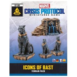 Asmodee Spiel - Marvel: Crisis Protocol - Icons of Bast Terrain Pack (Gel&auml;ndeset I | Gr.: onesize