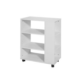 sobuy Beistelltisch in Wei&szlig; - (B)60 x (H)75 x (T)35 cm | Gr.: onesize