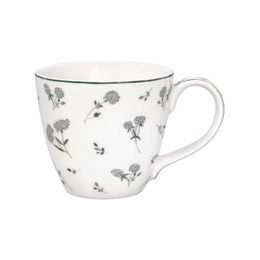 GreenGate Becher SABINE Wei&szlig; mit grauen Blumen | Gr.: onesize