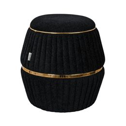 Qiyano Pouf Ella 200 Teddy Schwarz | Gr.: onesize