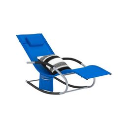 sobuy Swingliege in Kleinblau - (B)63 x (H)83 x (T)150cm | Gr.: onesize