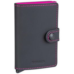Secrid Geldb&ouml;rse Miniwallet Matte in Black-Fuchsia | Gr.: onesize