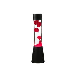 Licht-Erlebnisse Lavalampe EEK G &Oslash; 11 x (H)39.5 cm in Schwarz Rot Klar | Gr.: onesize