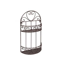 AMBIENTE HAUS Wandregal rund - antikbraun 50cm in antikbraun | Gr.: onesize