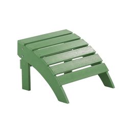 Beliani Fu&szlig;hocker ADIRONDACK in Gr&uuml;n - (W) 50 x (H) 34 x (L) 43 cm | Gr.: onesize