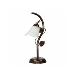 Licht-Erlebnisse Tischlampe (B)16 x (L)40 x (H)40 cm in Shabby Braun Antik Wei&szlig; | Gr.: onesize