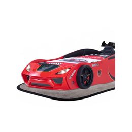 Coemo Autobett VENTO SPORT Kinderbett mit Lattenrost in Rot | Gr.: onesize