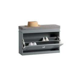 sobuy Schuhschrank in Hellgrau - (B)75 x (H)51 x (T)24cm | Gr.: onesize