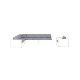 Beliani Kissenbezug XXL in Grau - (W) 120 x (H) 10 x (L) 65 cm | Gr.: onesize