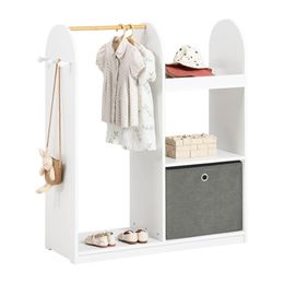 sobuy Kindergarderobe in Wei&szlig; - (B)97 x (H)108 x (T)35cm | Gr.: onesize