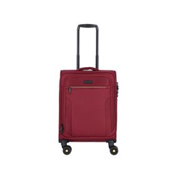 d&n D&N Travel Line 9704 4 Rollen Kabinentrolley S 55 cm mit Dehnfalte in dark red | Gr.: onesize