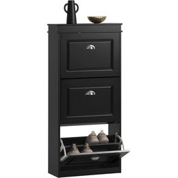 sobuy Schuhkipper in Schwarz - (B)53 x (H)117 x (T)24cm | Gr.: onesize