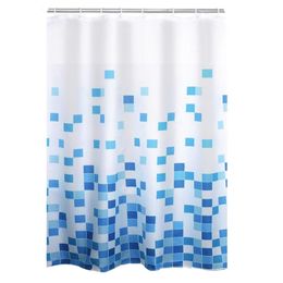 Ridder Duschvorhang Textil Cubes blau 180x200 cm | Gr.: onesize
