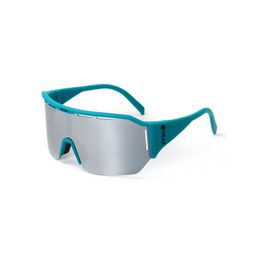 YEAZ SUNVIBE Sport-Sonnenbrille Black/Silver in gr&uuml;n / silber | Gr.: onesize