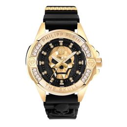 Philipp Plein Unisex Uhr The $kull Genderless Crystal Titan Gold in gold | Gr.: onesize