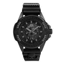 Philipp Plein Unisex Uhr The $kull Genderless Crystal in schwarz | Gr.: onesize