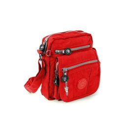 Bag Street Umh&auml;ngetasche Nylon rot ca. 15cm | Gr.: onesize